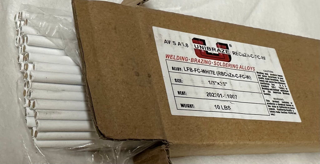 Unibraze LFBFC 1/8 x 36 x 10# – McGregor Welding Supply